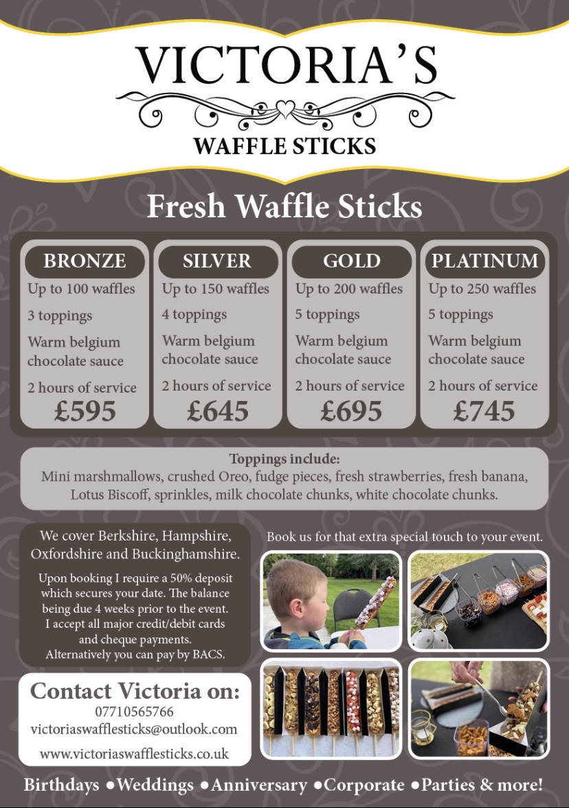 Victoria’s Waffle Sticks – Homemade Waffle Sticks and Indulgent Trays